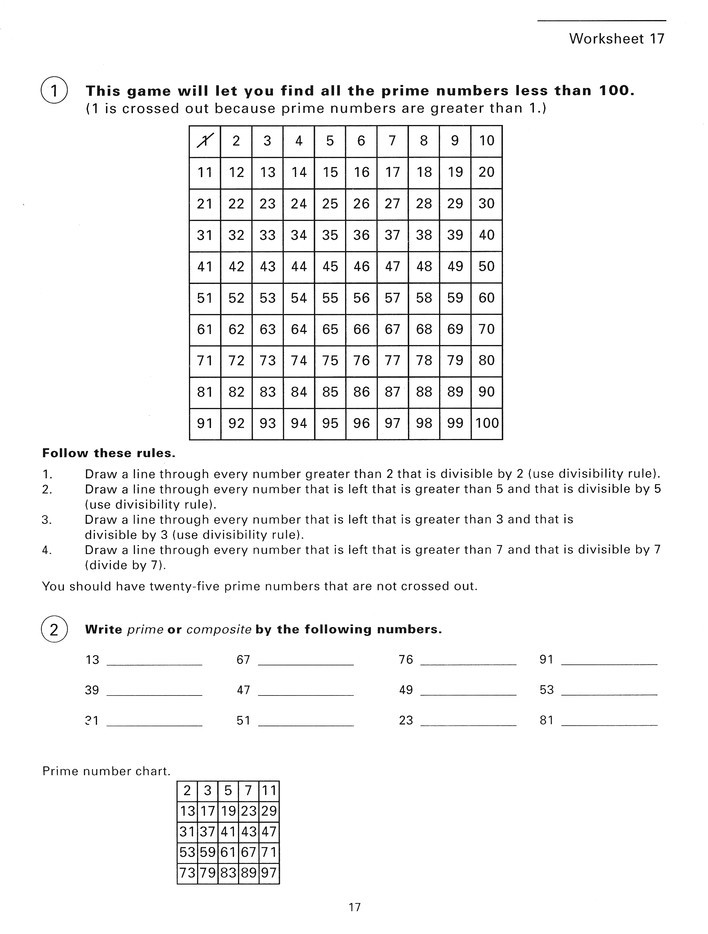 Horizons Grade 5 Math Student Worksheet Packet - Classroom Resource Center