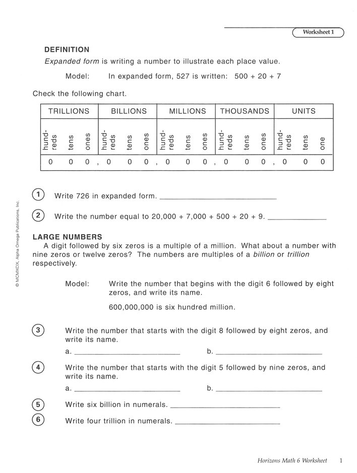 Horizons Grade 6 Math Teachers Guide - Classroom Resource Center
