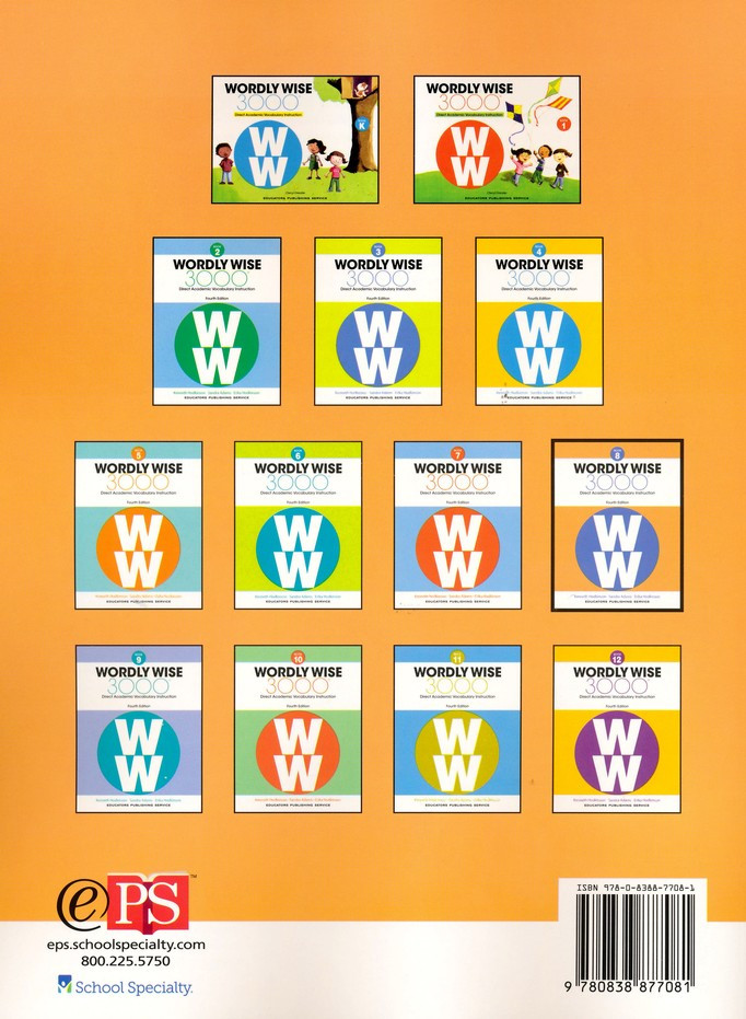 Wordly Wise 3000 4th Edition Book 8 Student Book - Classroom Resource ...