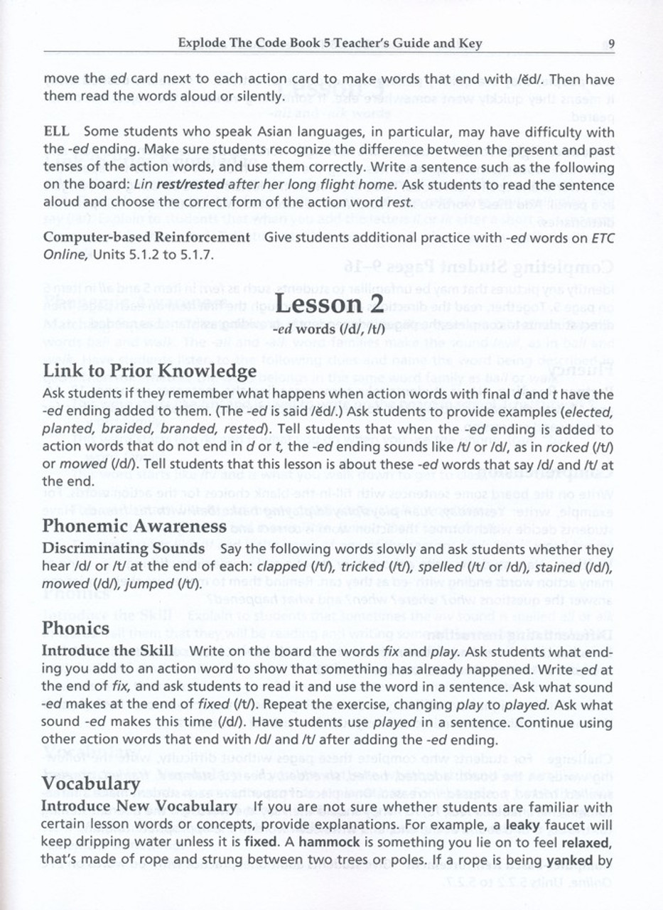 Explode The Code Teachers Guide for Books 5 & 6 - Classroom Resource Center