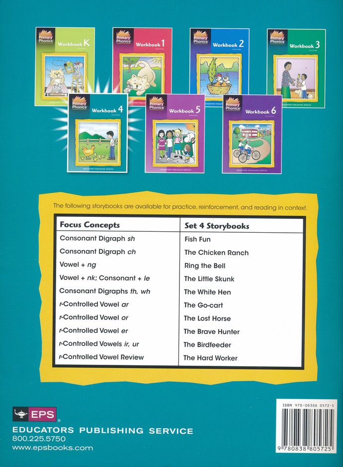 Primary Phonics Workbook 4 Grades K-2 - Classroom Resource Center