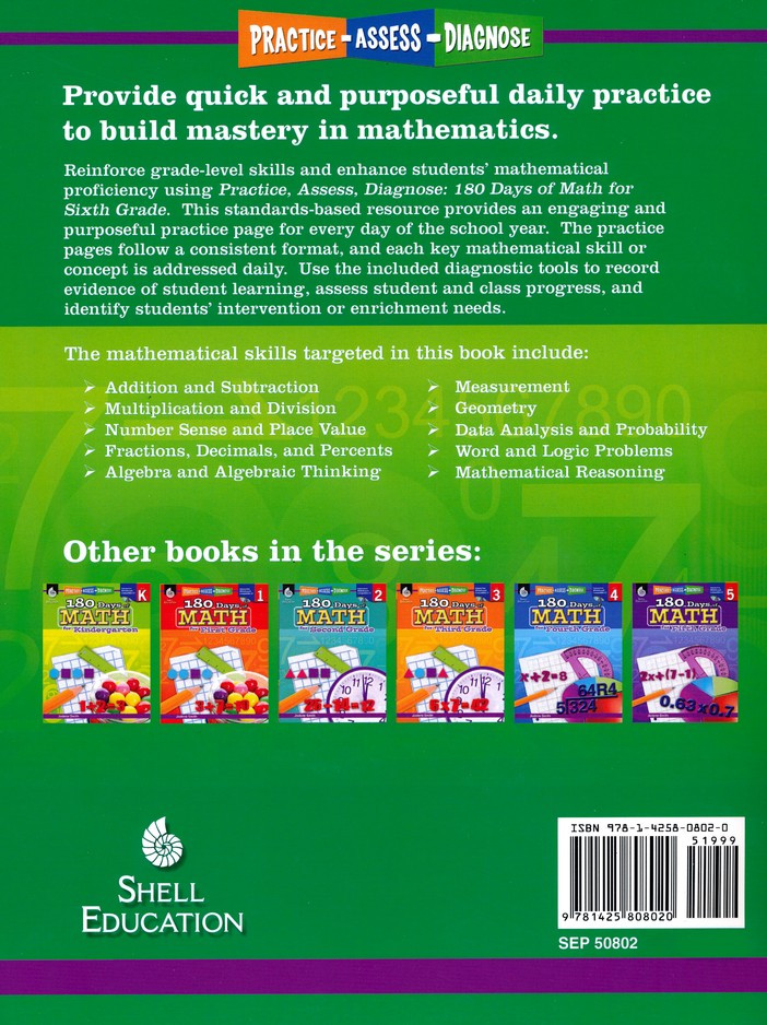 180 Days of Math Grade 6 - Classroom Resource Center