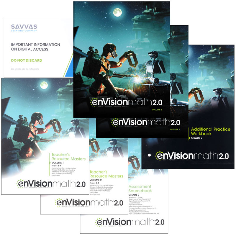 EnVision Math 2.0 Grade 7 Bundle (2017 Version) - Classroom Resource Center