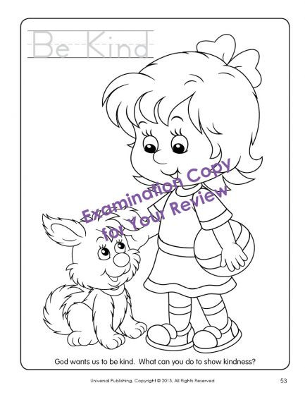 Writing Our Catholic Faith Grade PK/K Coloring Book- Coloring is ...