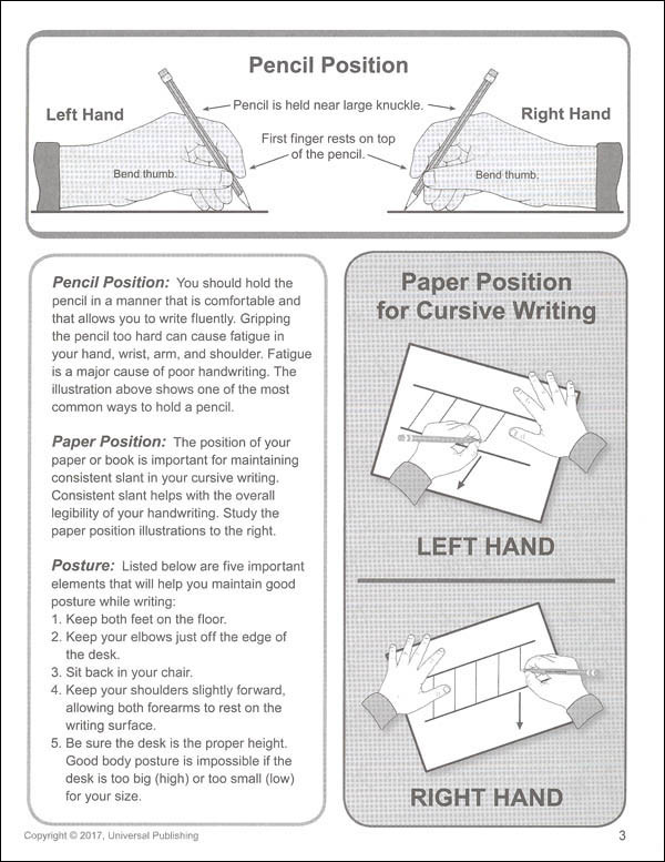 Writing for Learning Grade 6: Cursive Writing