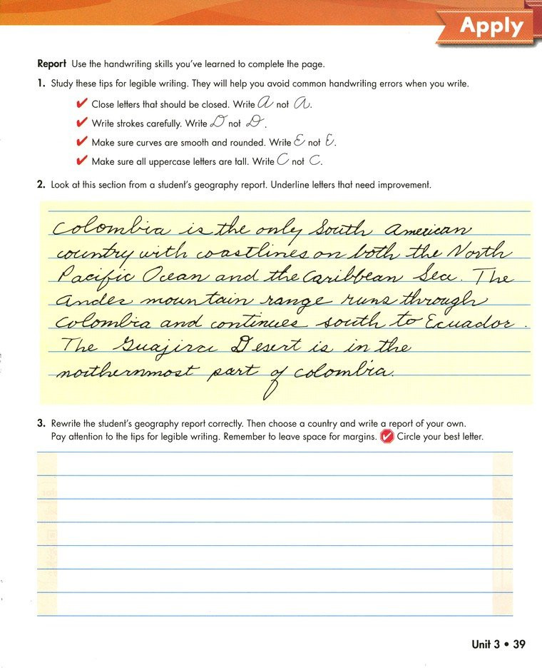 Zaner-Bloser Handwriting Grade 5 Student Edition - Classroom Resource ...