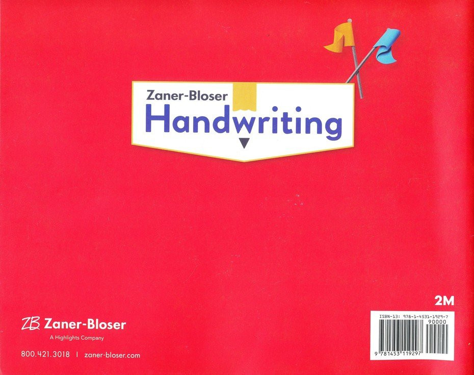 Zaner-Bloser Handwriting Grade 2 Student Edition (Manuscript ...