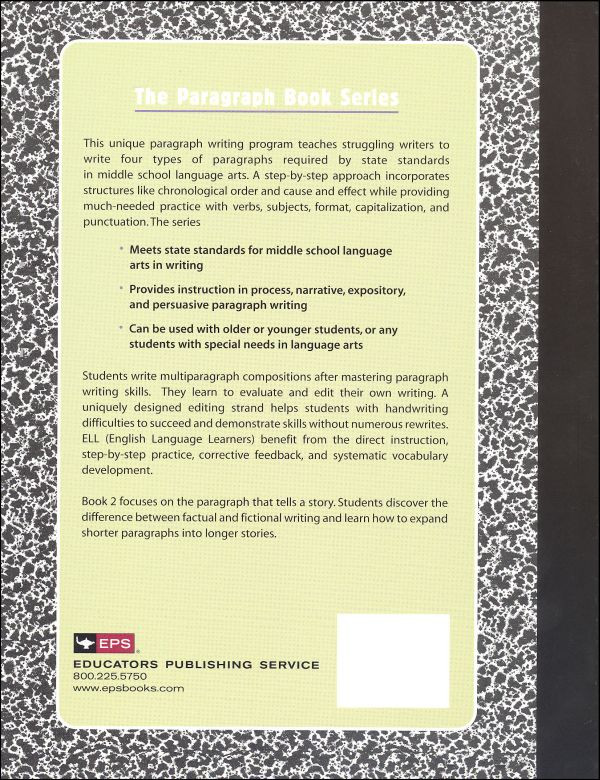 The Paragraph Book 2 Student Book - Classroom Resource Center