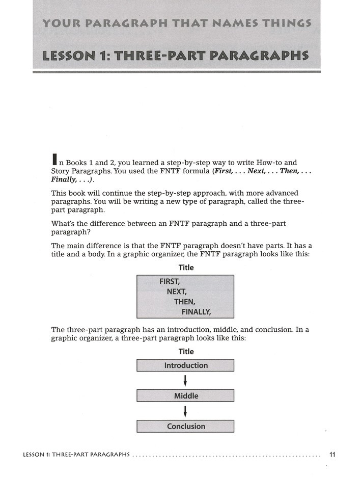 The Paragraph Book 3 Student Book - Classroom Resource Center
