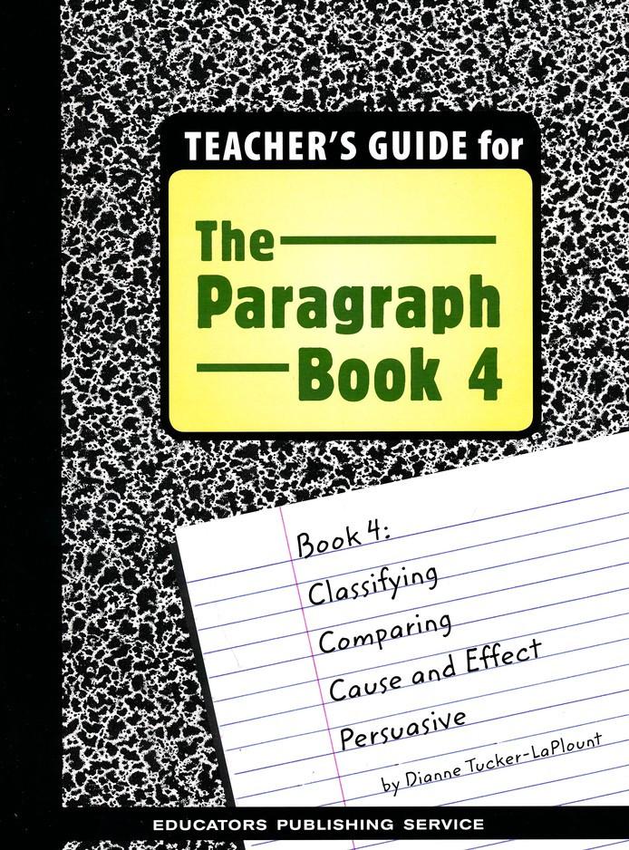 The Paragraph Book 4 Teacher's Guide - Classroom Resource Center