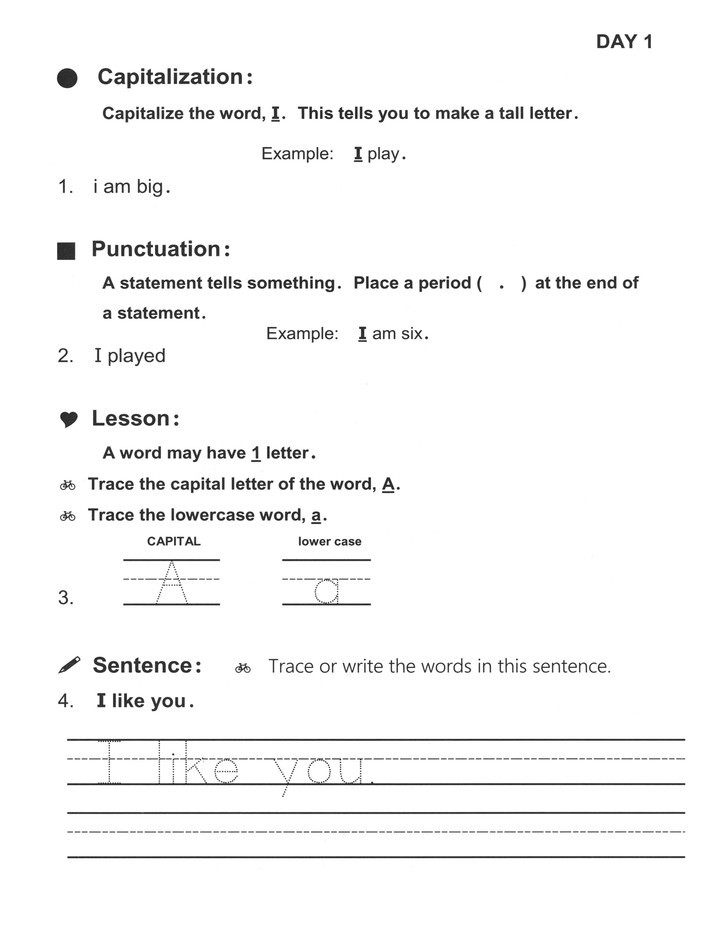 Easy Grammar Grade 1 : Daily Guided Teaching and Review Student ...