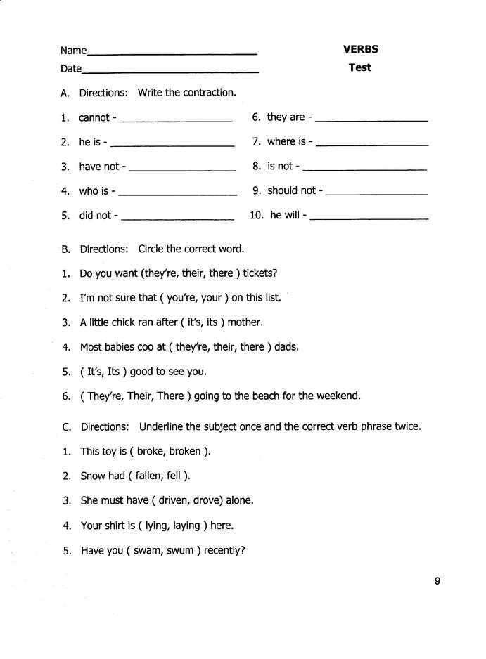Easy Grammar Grade 5 Test Booklet - Classroom Resource Center