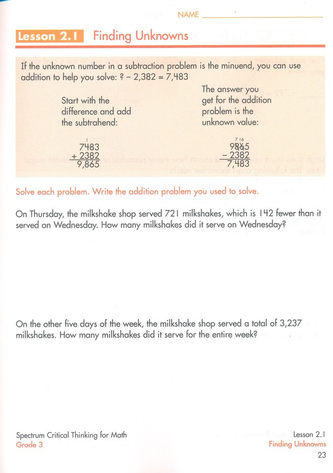 Spectrum Critical Thinking For Math Grade 3 Classroom Resource Center Spectrum Critical Thinking For Math Grade 3 Classroom Resource Center