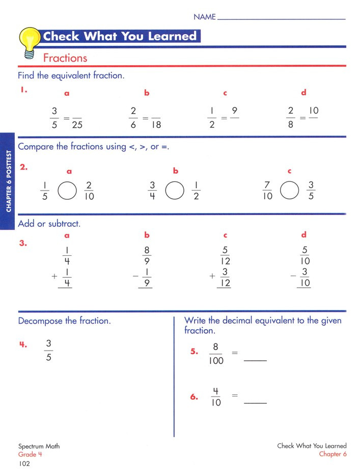 Spectrum Math Grade 4 - Classroom Resource Center