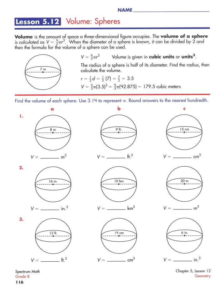 Spectrum Math Grade 8 - Classroom Resource Center