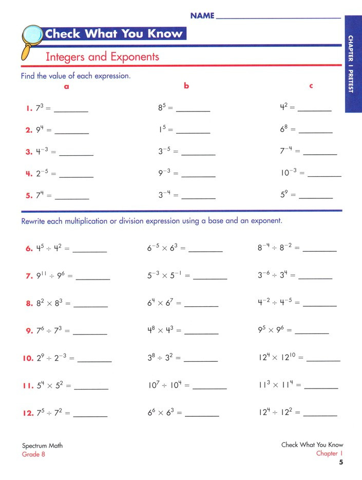 Spectrum Math Grade 8 - Classroom Resource Center