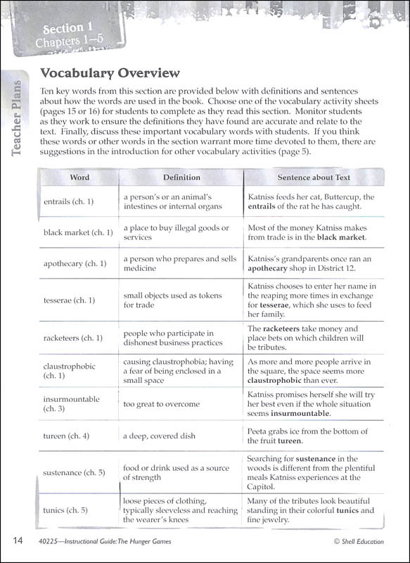 Great Works Instructional Guides for Literature Grades 4-8: The Hunger ...