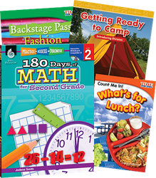 180 Days of Math Grade 2 Bundle: 4 Book Set