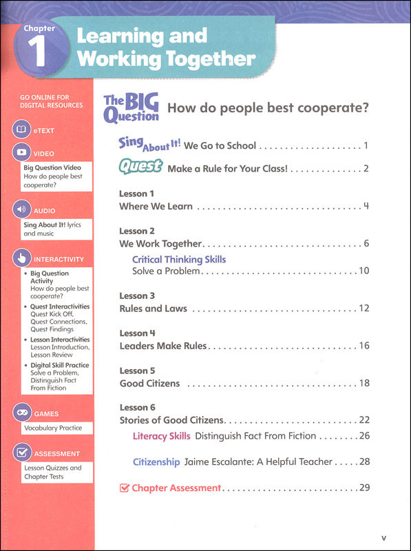 My World Interactive Social Studies Grade K Student Worktext