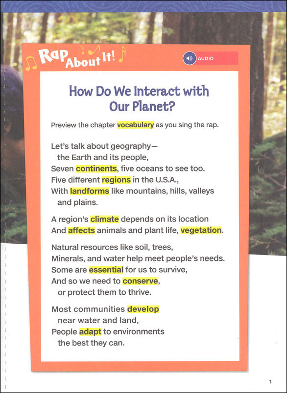 My World Interactive Social Studies Grade 3 Student Worktext