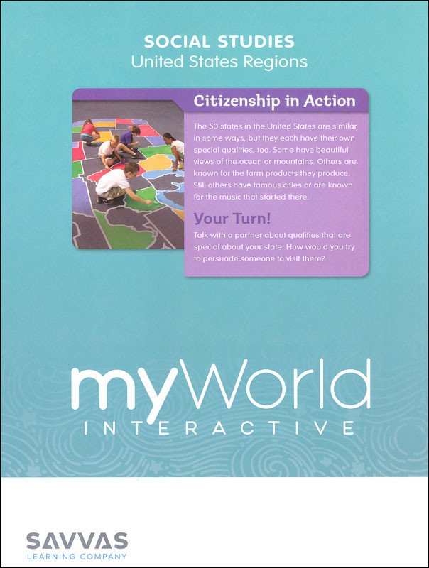 My World Interactive Social Studies Grade 4 Student Worktext