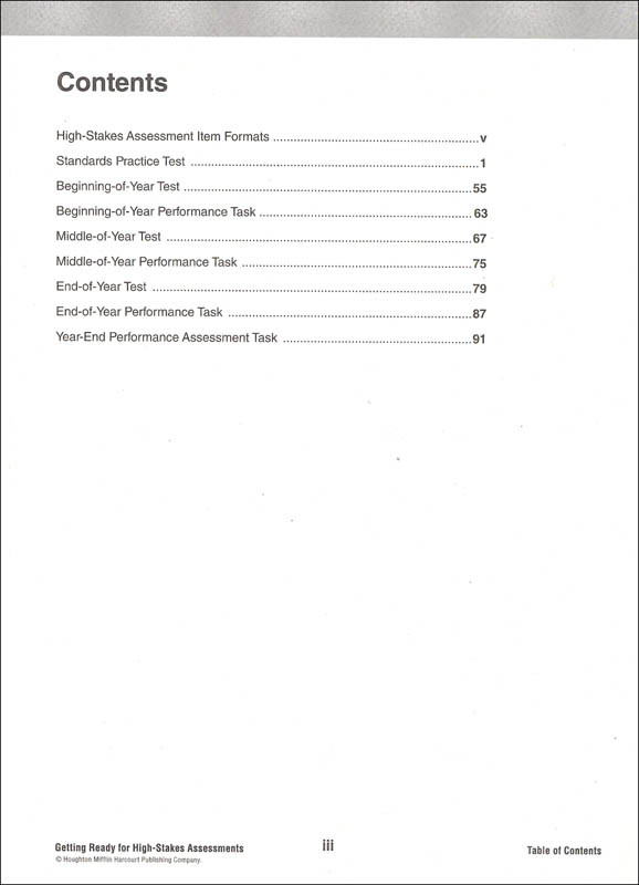 Go Math Grade 2 High Stakes Assessment Student Edition