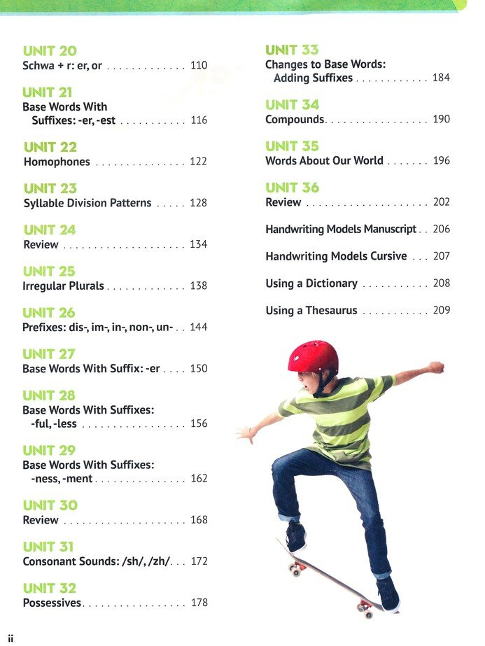 Zaner-Bloser Spelling Connections Grade 4 Student Edition (2022 Edition)