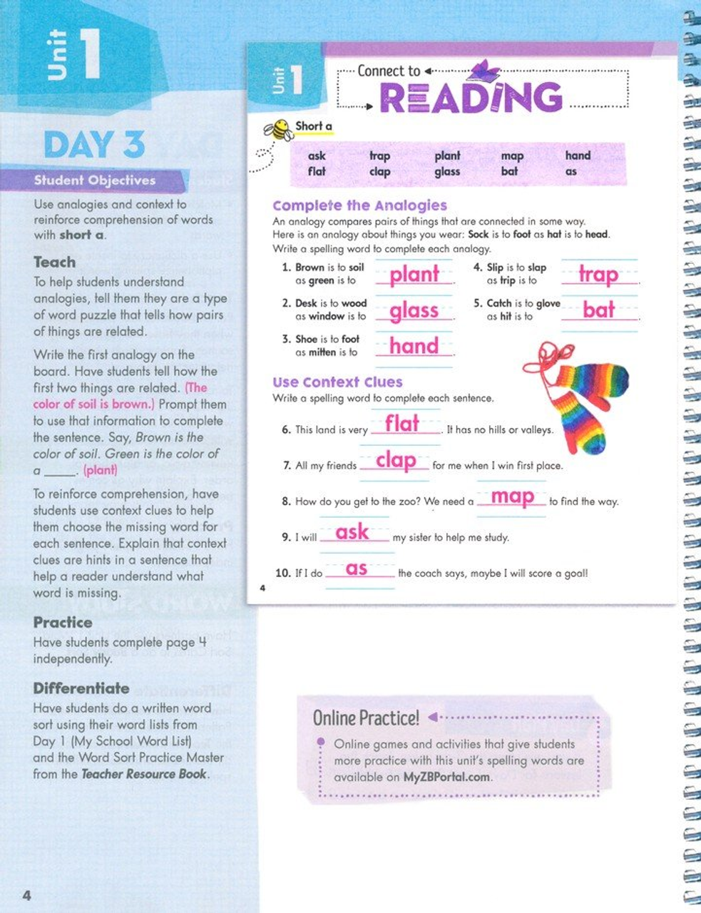 Zaner-Bloser Spelling Connections Grade 2 Student/Teacher Homeschool ...