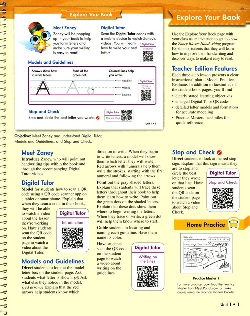 Zaner-Bloser Handwriting Grade K: Student, Teacher, & Practice Masters ...