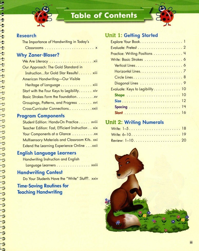 Zaner-Bloser Handwriting Grade 2M: Student, Teacher, & Practice Masters ...