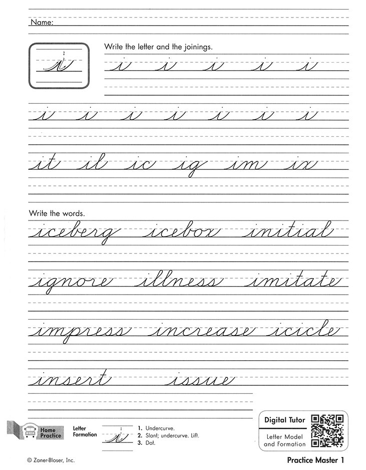 Zaner-Bloser Handwriting Grade 4: Student Edition & Practice Masters ...