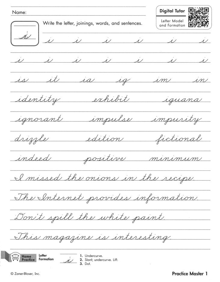 Zaner-Bloser Handwriting Grade 6: Student Edition & Practice Masters ...