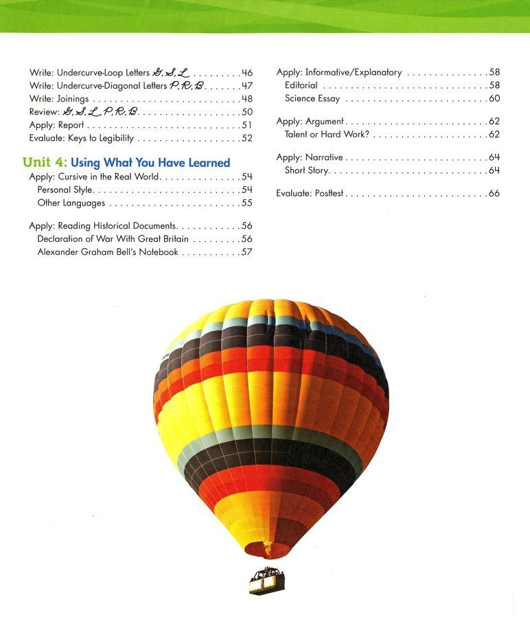 Zaner-Bloser Handwriting Grade 6: Student Edition & Practice Masters ...