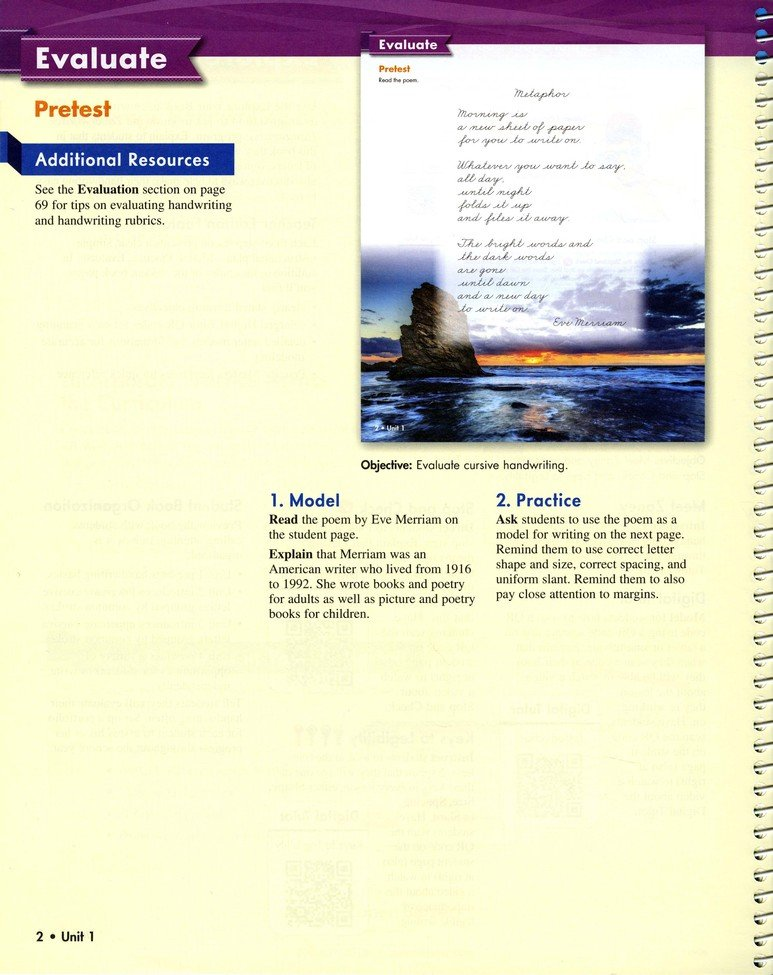 Zaner-Bloser Handwriting Grade 6: Student & Teacher Editions ...