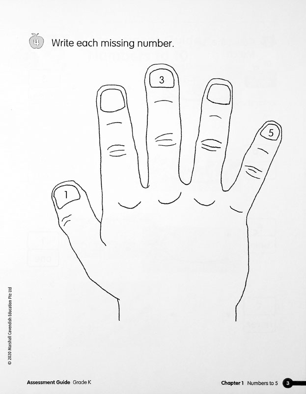 Math in Focus Assessment Guide Teacher Edition Grade K