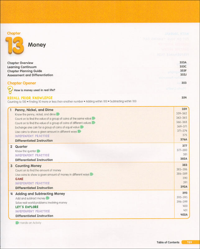 Math in Focus Teacher Edition Volume A Grade 1