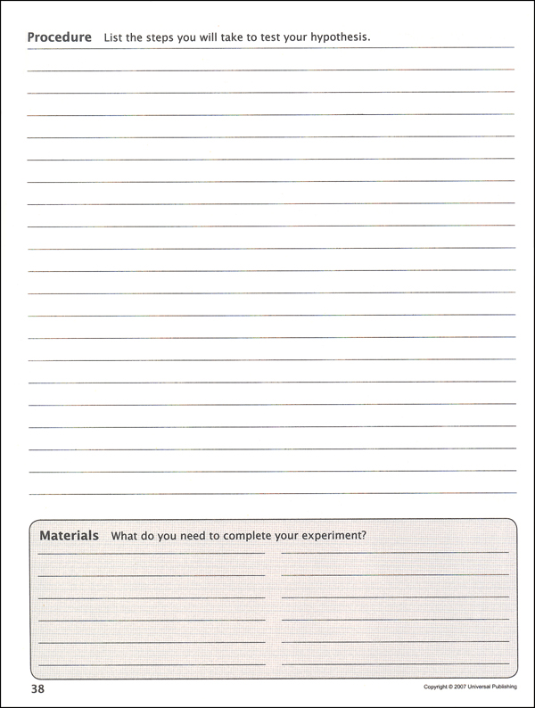 Universal Publishing: Science Lab Log - Grades 3-12