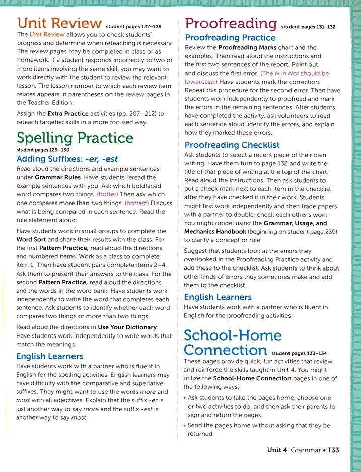 Zaner-Bloser Grammar, Usage and Mechanics Grade 4 Student/Teacher ...