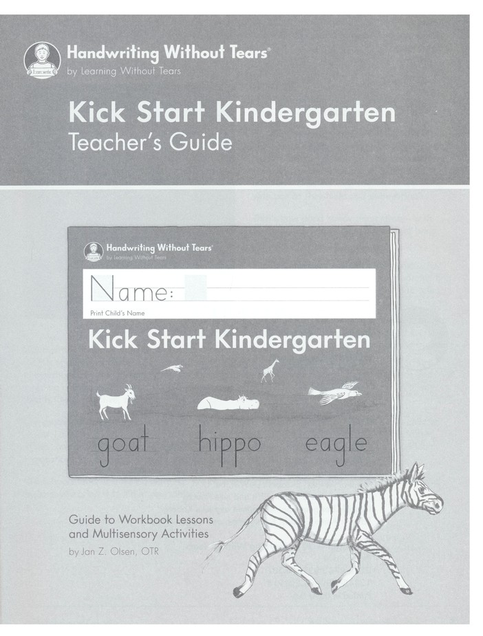Handwriting Without Tears: Kick Start Grade K Teacher's Guide