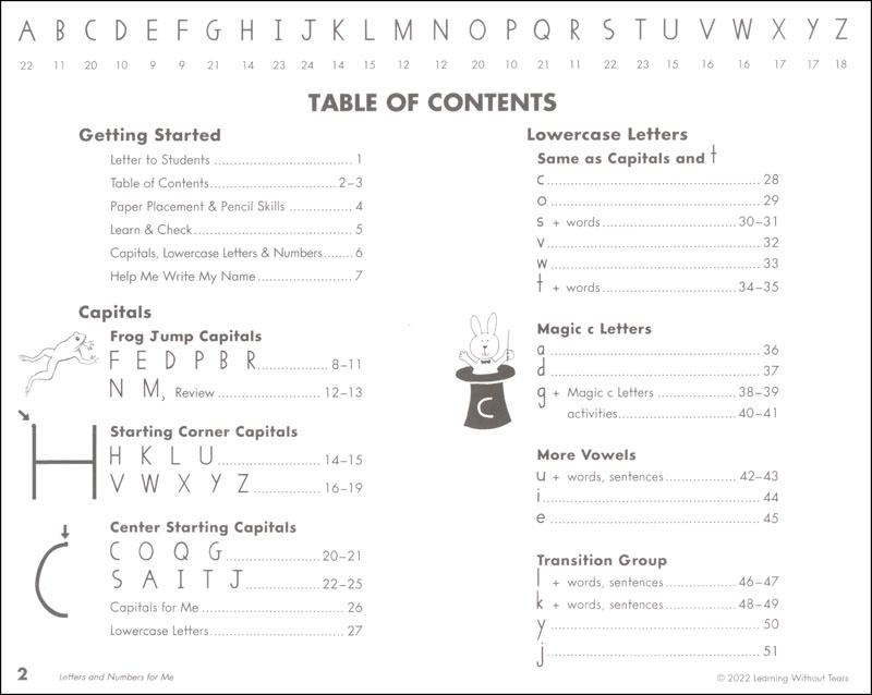 Handwriting Without Tears: Gr. K Letters and Numbers for Me Student ...