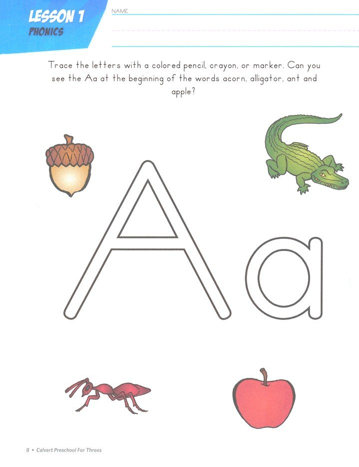 Calvert Education: Preschool for Threes Full Curriculum Kit