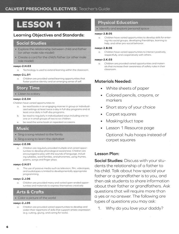 Calvert Education: Preschool Electives Box Set