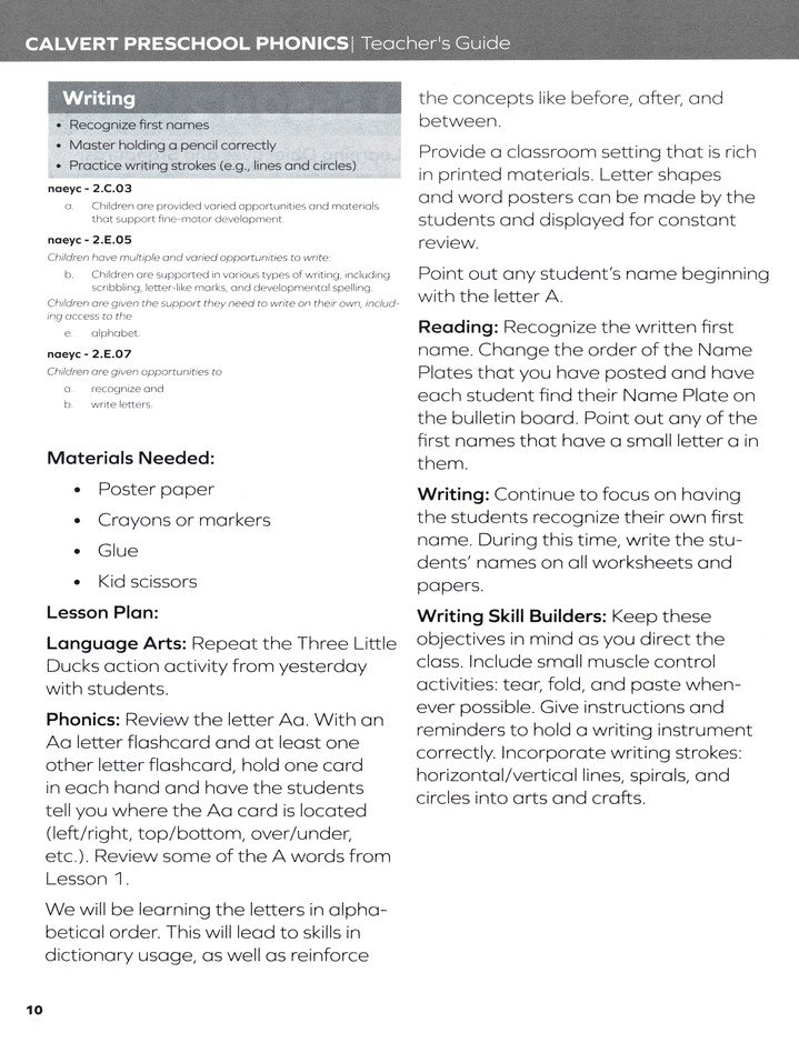 Calvert Education: Preschool Phonics Box Set