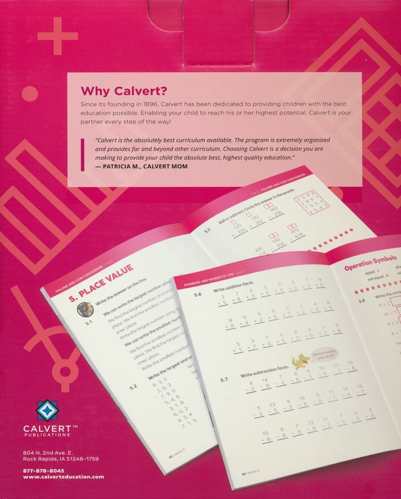 Calvert Education: Kindergarten Math Complete Set