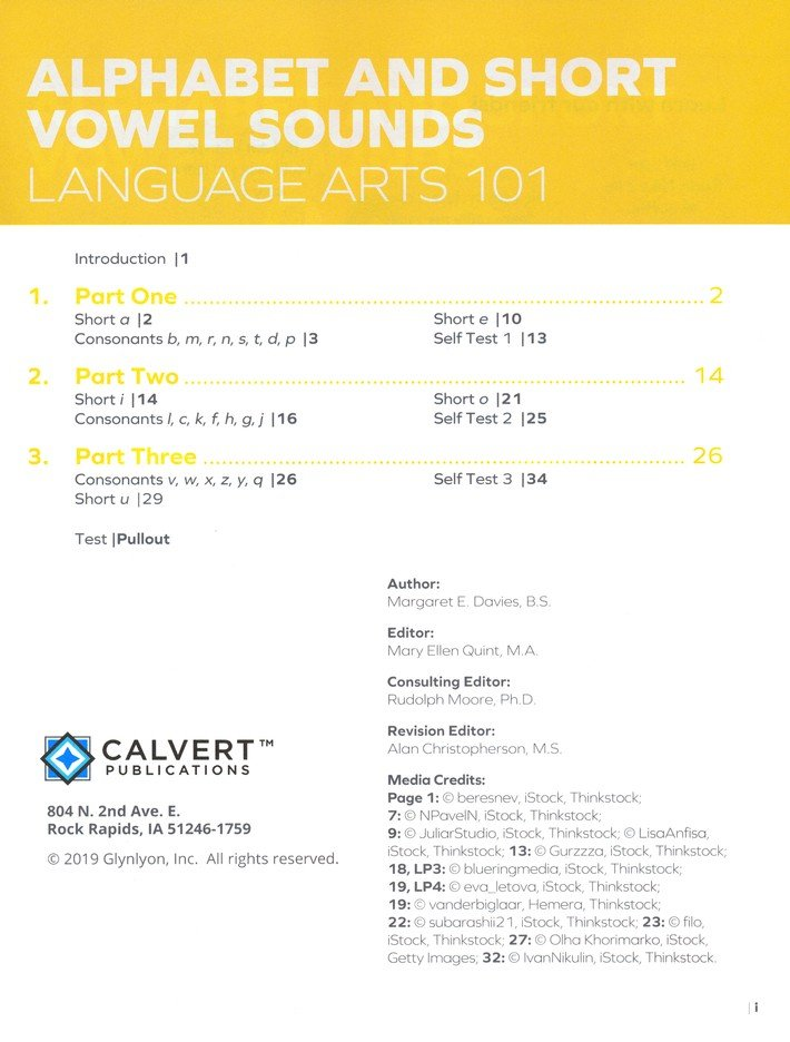 Calvert Education: Grade 1 Language Arts Complete Set