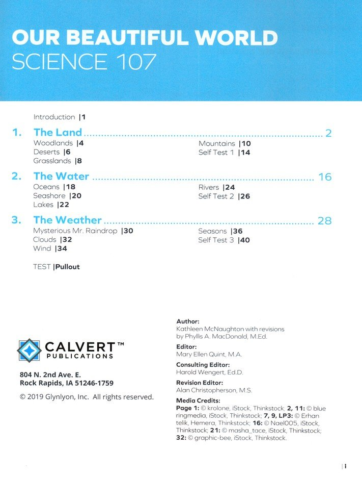 Calvert Education: Grade 1 Science Complete Set