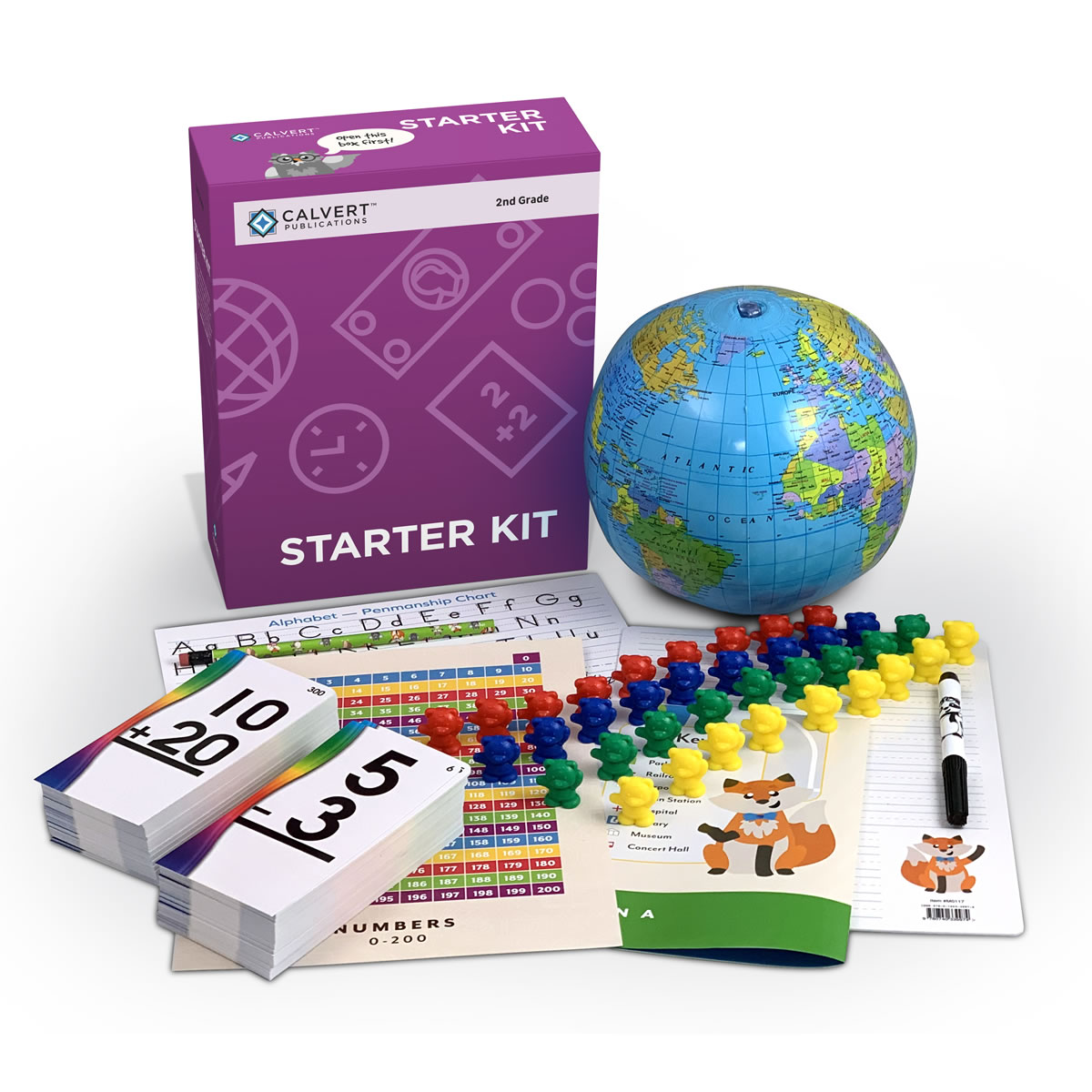 Calvert Education: Grade 2 4-Subject Complete Set with Starter Kit