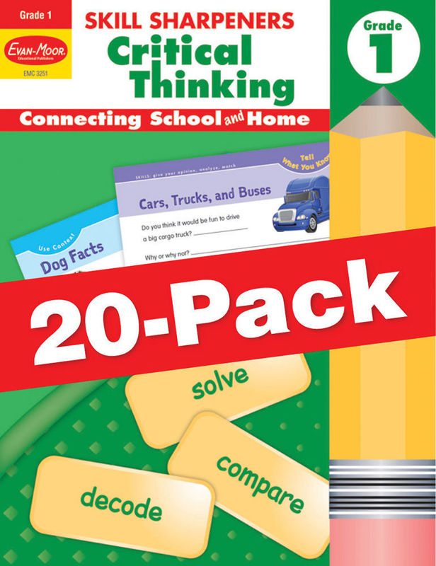 Evan-Moor: Skill Sharpeners, Critical Thinking - Grade 1 Class Pack