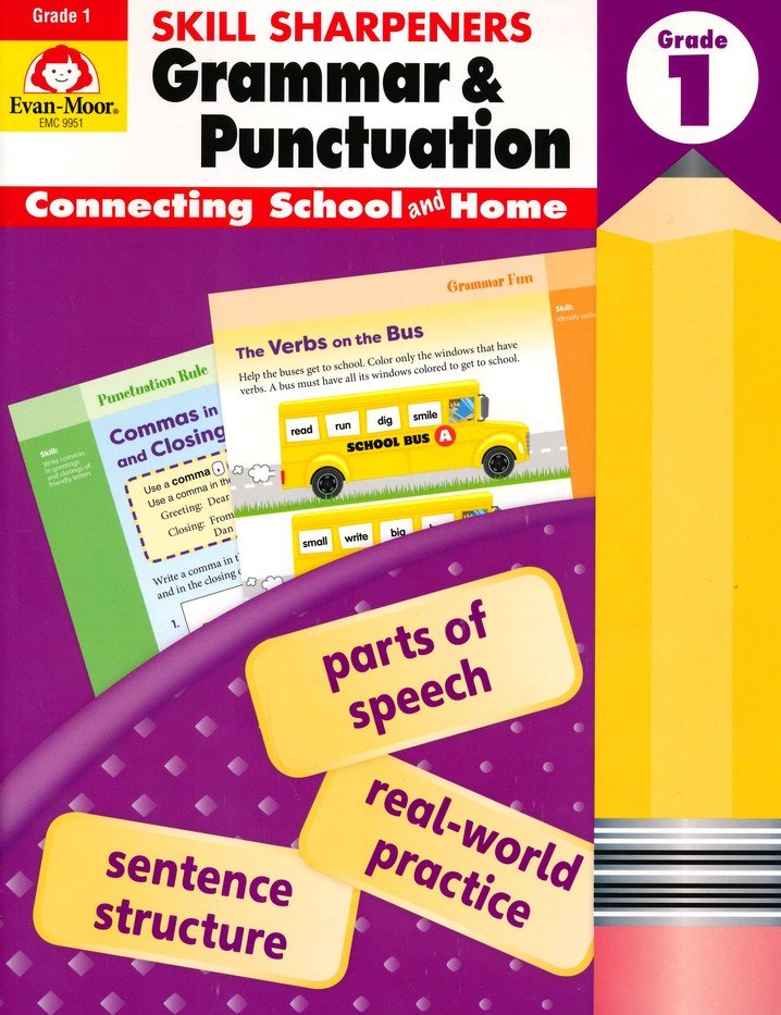 Evan-Moor Skill Sharpeners: Grammar & Punctuation, Grade 1