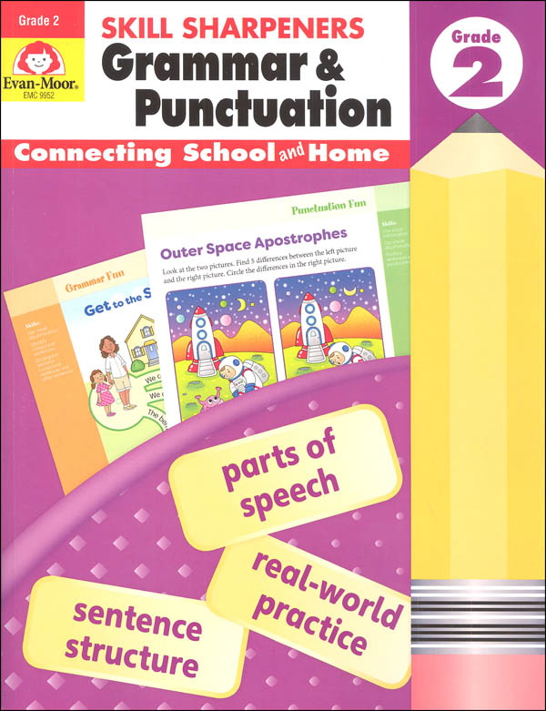 Evan-Moor Skill Sharpeners: Grammar & Punctuation, Grade 2 Class Pack